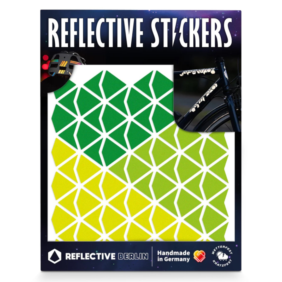 REFLECTIVE BERLIN "Kites & Darts" Reflektierende Formsticker | BIKE PU